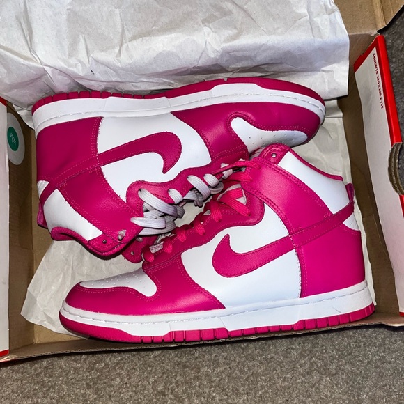 Nike | Shoes | Nike Dunk High Pink Prime | Poshmark